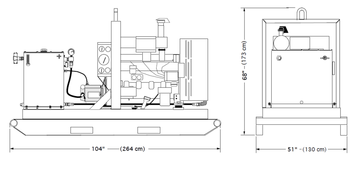 Portable Hydraulic Power Unit: Model HT100DJV Rental